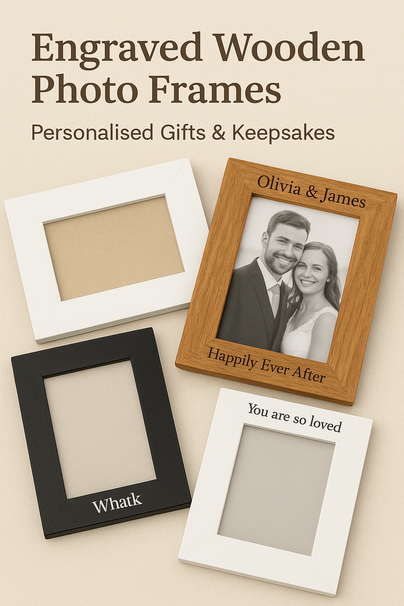 Engraved Wooden Photo Frames – Custom Gifts & Keepsakes UK – Etch ‘n’ Shine